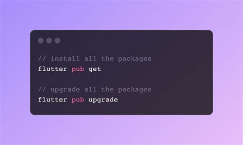 Flutterupgrade Flutterpub Flutter Dart Mobile Androiddevelopment