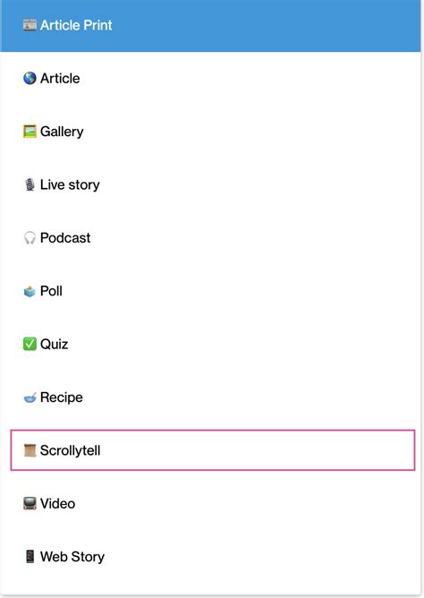 Create Scrollytelling — Story Editor Ring Publishing Help Documentation