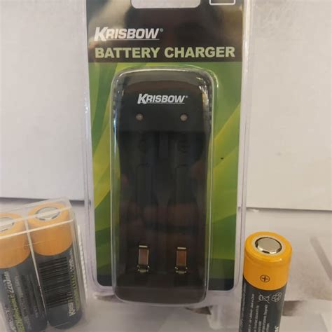 Jual Krisbow Charger Usb Baterai Slot V Shopee Indonesia