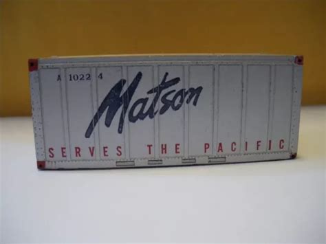 Shipping Container Matson 20 Ho Scale 1 87 Actual Shipping 8 00 Picclick Ca