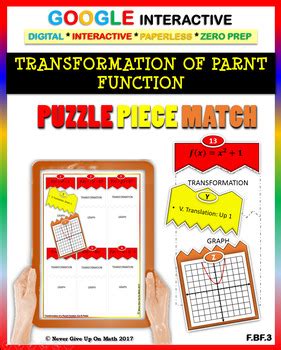 Transformation Of Functions 2 Levels Google Interactive Puzzle Match