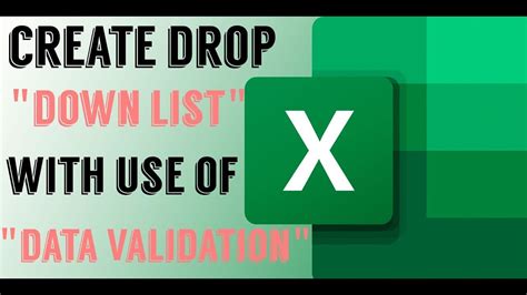 Create Drop Down List With Use Of Data Validation How To Use Data Validation Advance Excel