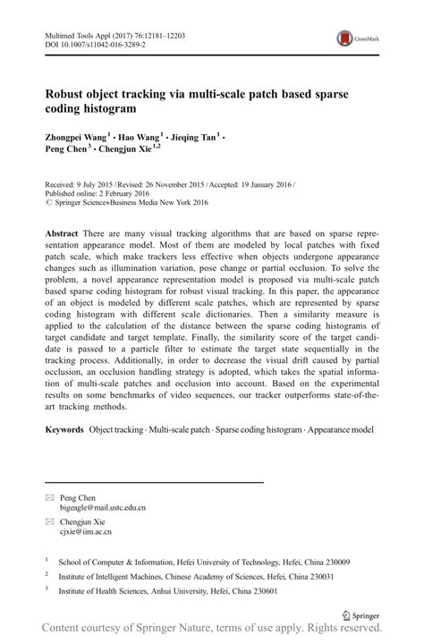 Robust Object Tracking Via Multi Scale Patch Based Sparse Coding