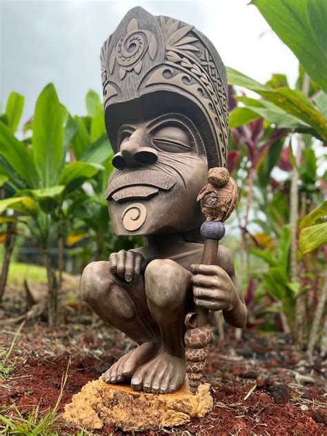 Custom Carved Tiki Statues Polynesian Hawaiian Tikis Custom