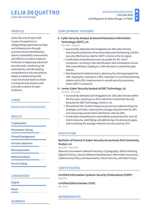 Top 17 Cyber Security Analyst Resume Objective Examples