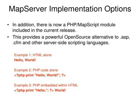 Ppt Implementation Of An Open Source Internet Map Server Powerpoint