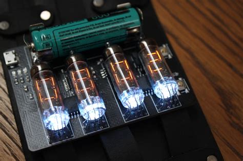 Nixie Era Vfd Numitron Iv 9 Wrist Watch Clock Steam Punk Etsy