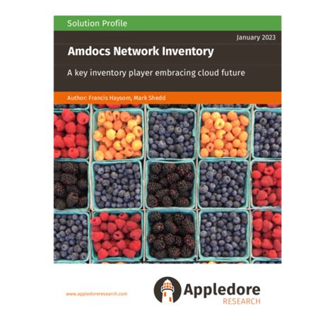 Amdocs Network Inventory Appledore Research