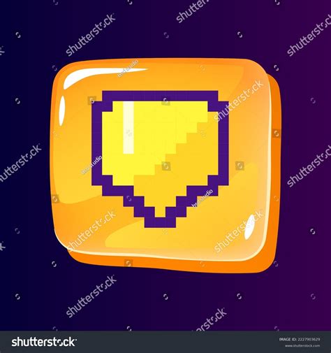 Message Glossy Ui Button Pixelated Color Stock Vector Royalty Free