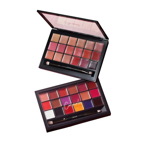 Carmela 18 Color Velvet Matte Multi Use Lipstick Makeup Palette T5707