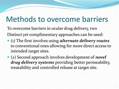 Occular Drug Delivery System Ppt Pptx Eye And Vision Conditions