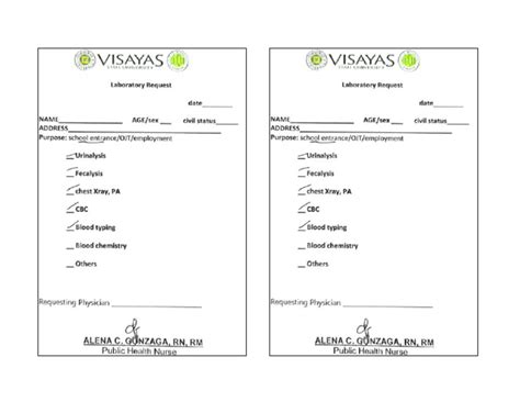 Lab Req Pdf