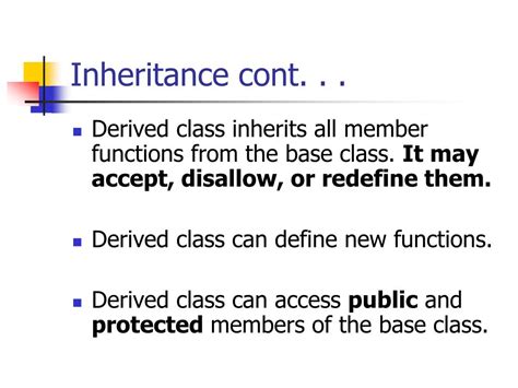 Ppt Chapter 4 Inheritance Powerpoint Presentation Free Download Id686639