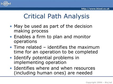 Critical Path Analysis Notes Ppt