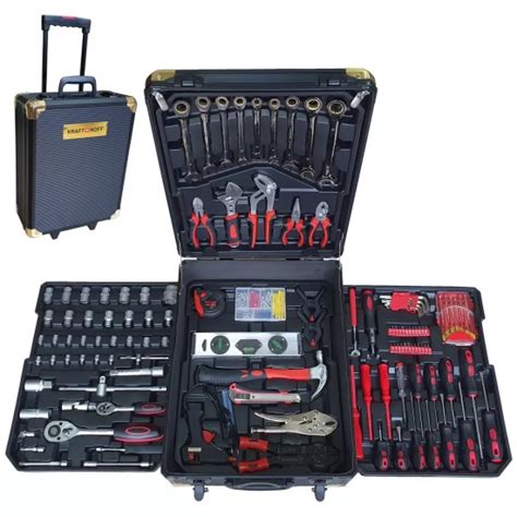 Trusa De Scule Profesionala Cu 499 Piese Kraftworld Troler Transport