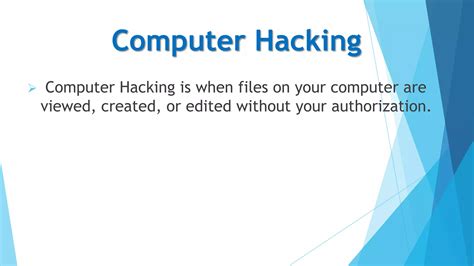 Hacking And Its Types Pptx