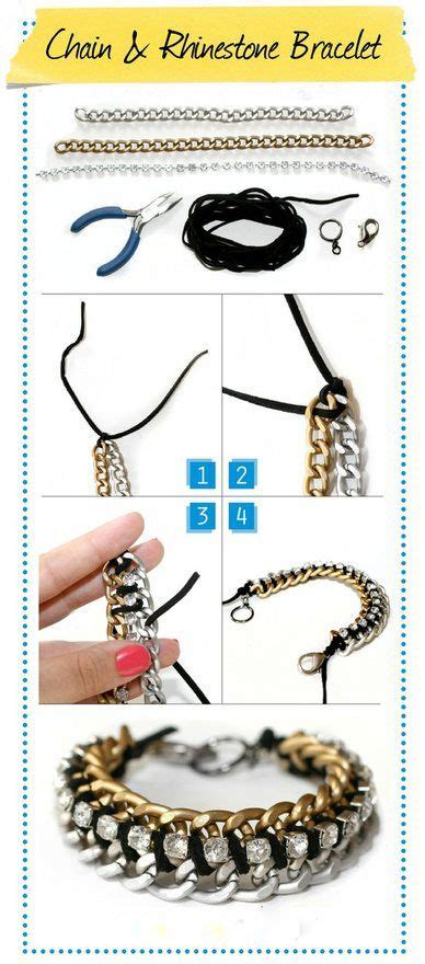 Chain Bracelet Diy Jewelry Crafts Diy Bracelets Diy Jewelry