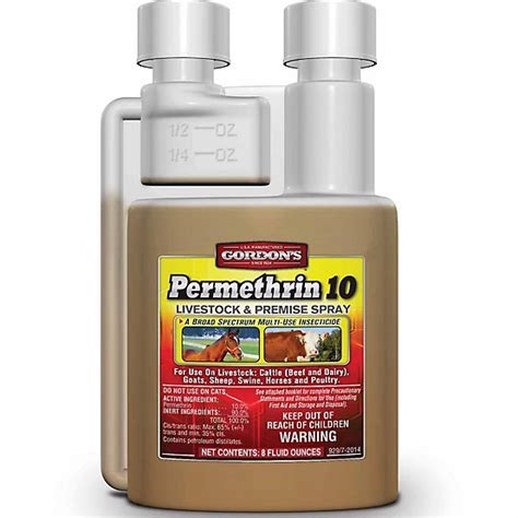 Gordons Permethrin 10 Livestock And Premise Insecticide Spray 8 Oz
