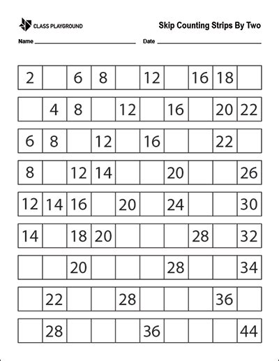 Skip Counting Class Playground