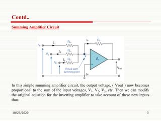 Summing Amplifier PDF