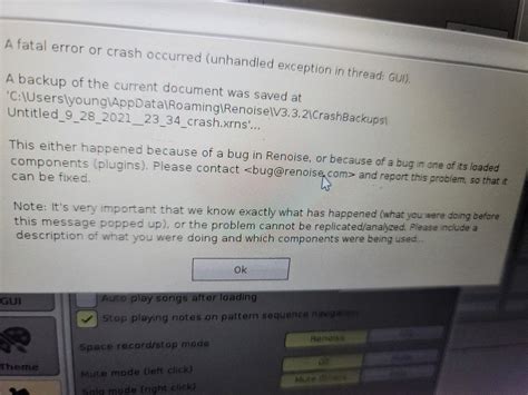 plugin crash