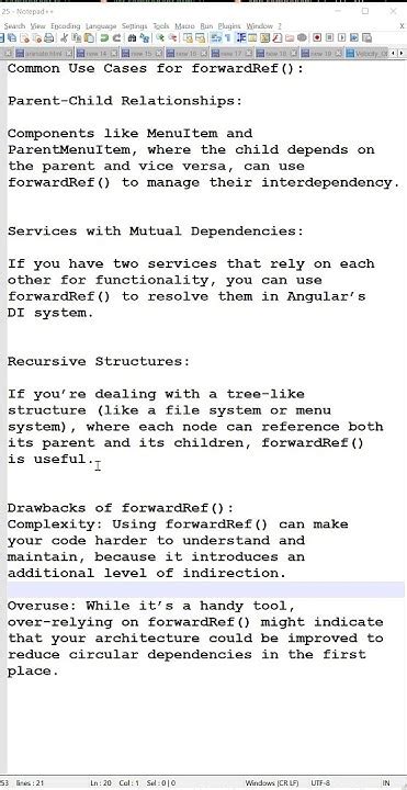 How To Resolve Circular Dependency In Angular With Forwardref Full