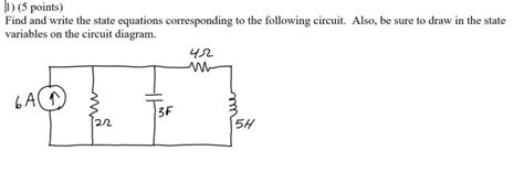Solved Find And Write The State Equations Corresponding To Chegg Com