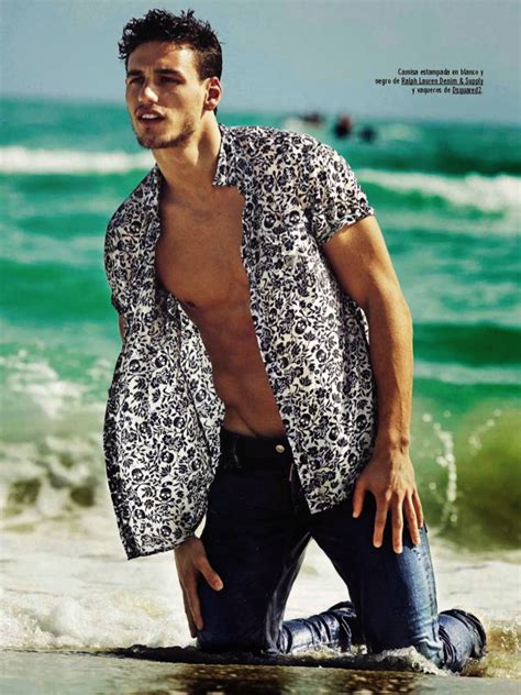 Mariano Ontañon Sports Jeans And Printed Shirts For Gq España The