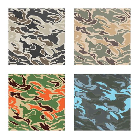 Camouflage Pattern Design With Different Color 598076 Vector Art At Vecteezy