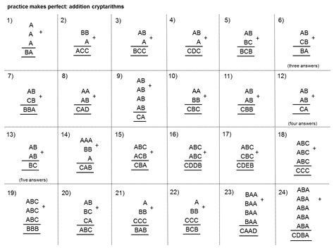 Median Don Steward Mathematics Teaching Cryptarithms