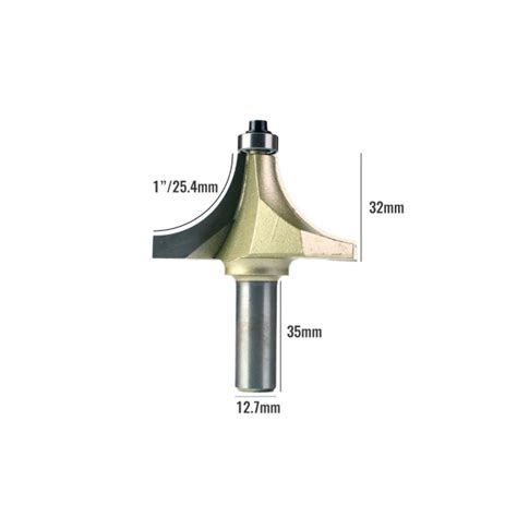 Round Over Router Bit 1 Radius And 1 2 Shank