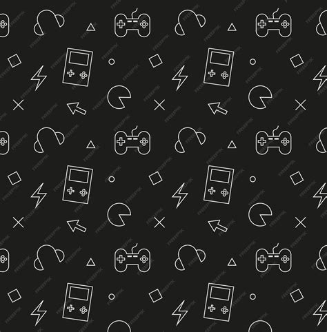 Premium Vector Pattern Videogames