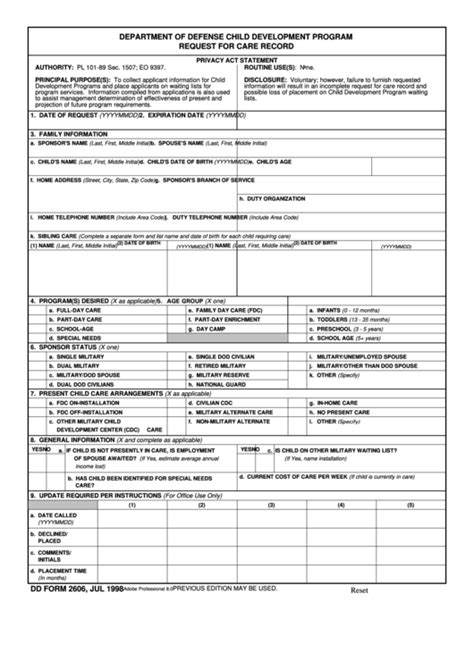 Printable Department Of Defense Forms And Publications Printable Forms Free Online