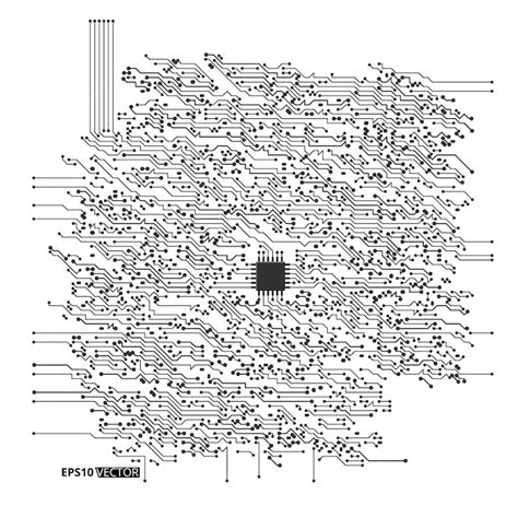 Premium Vector Electronic Computer Hardware Circuit Board