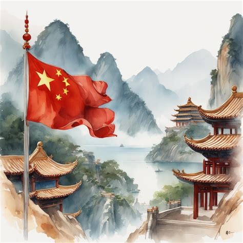 Premium Photo Chinese Flag
