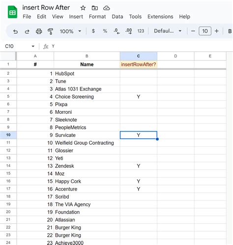 Google Apps Script Insert Row After Specific Rows Stack Overflow