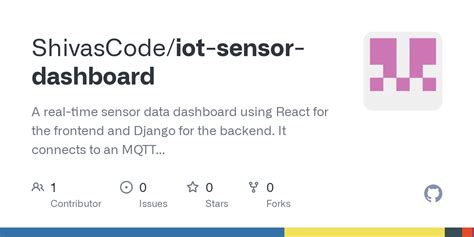 Github Shivascodeiot Sensor Dashboard A Real Time Sensor Data Dashboard Using React For The
