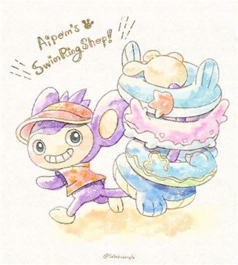 Aipom Pokemon Drawn By Sasabunecafe Danbooru