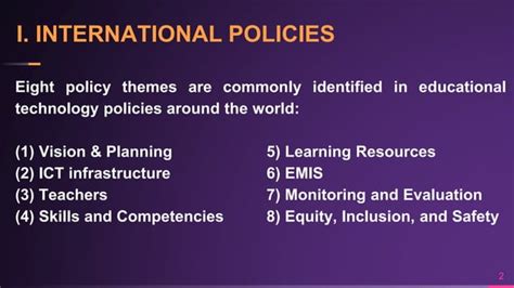 Ict Policies Ict Safety Issues And Uses Of Ict In Teaching And Learning Pptx