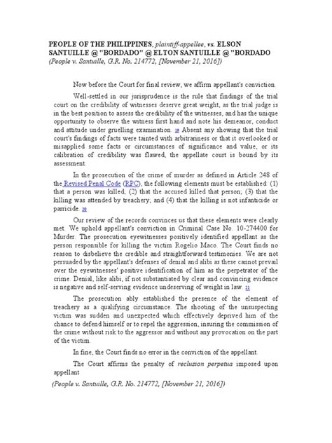 Murder Pdf Assault Witness