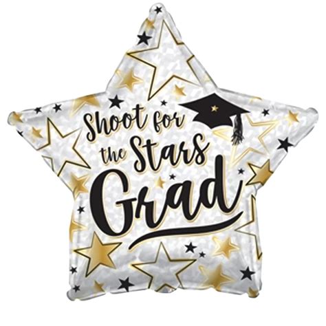 17 Shoot For The Stars Grad Foil Balloon Doolins