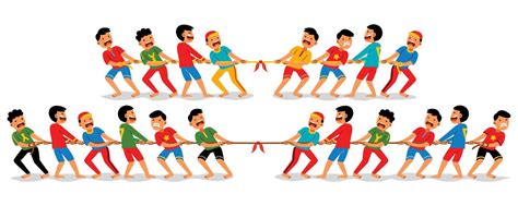 Tug Of War Vector Art Icons And Graphics For Free Download