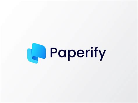 Paper And Letter P Logo Design Concept R Logodesign