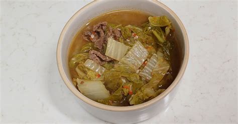 배추 요리 소고기 배춧국 레시피