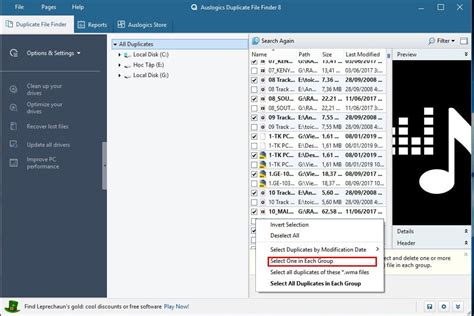 Xóa File Trùng Lặp Với Auslogics Duplicate File Finder Free