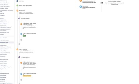 automation rule to reopen close the epic if a belonging story gets reopened closed accordingly