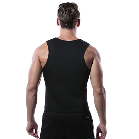 Mens Zipper Neoprene Sauna Vest Joopzy