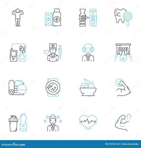 Psychological Assistance Linear Icons Set Therapy Counseling Support Guidance Healing