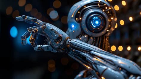 Human And Artificial Intelligence Interaction Concept Artificial