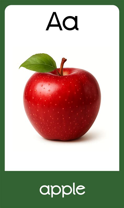 Free Alphabet Flashcards With Pictures Template To Edit Online